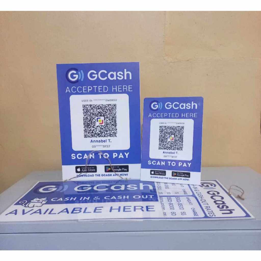 Gcash/ Bank QR code standee | Shopee Singapore