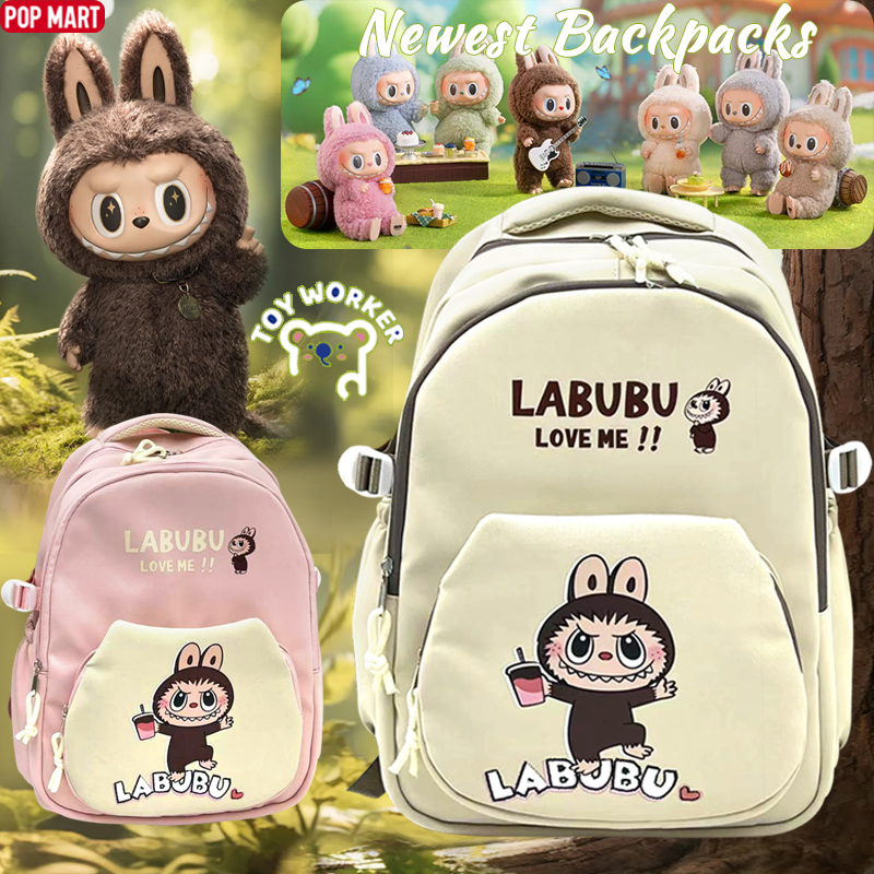 LABUBU Student Backpack Waterproof Girl Schoolbag New Korean HighSchool ...