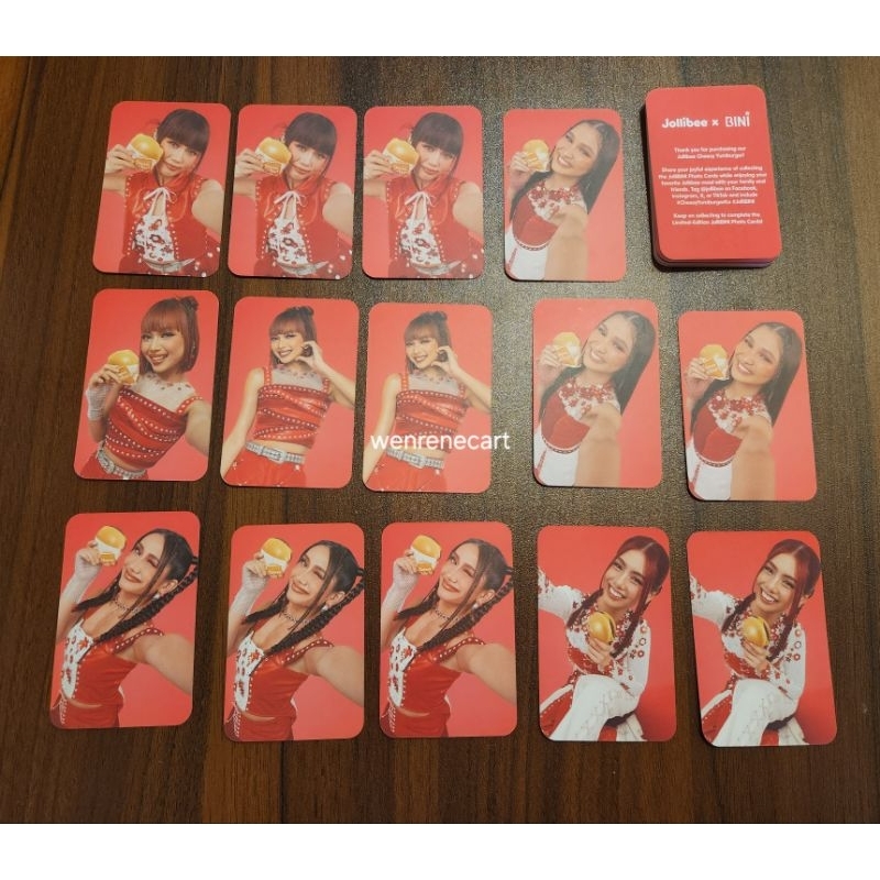 Jollibee x BINI JolliBINI Official Photocard PC | Shopee Singapore