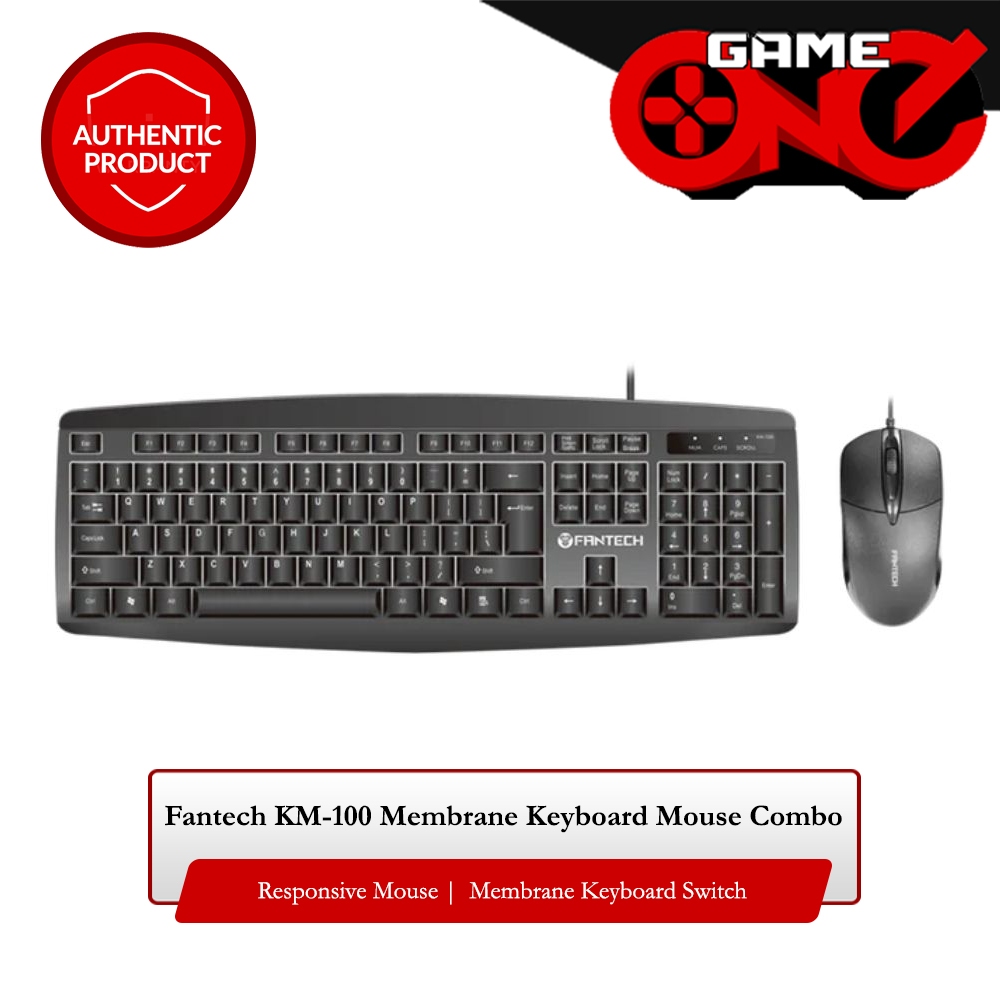 Fantech KM-100 Membrane Keyboard Mouse Combo | Shopee Singapore