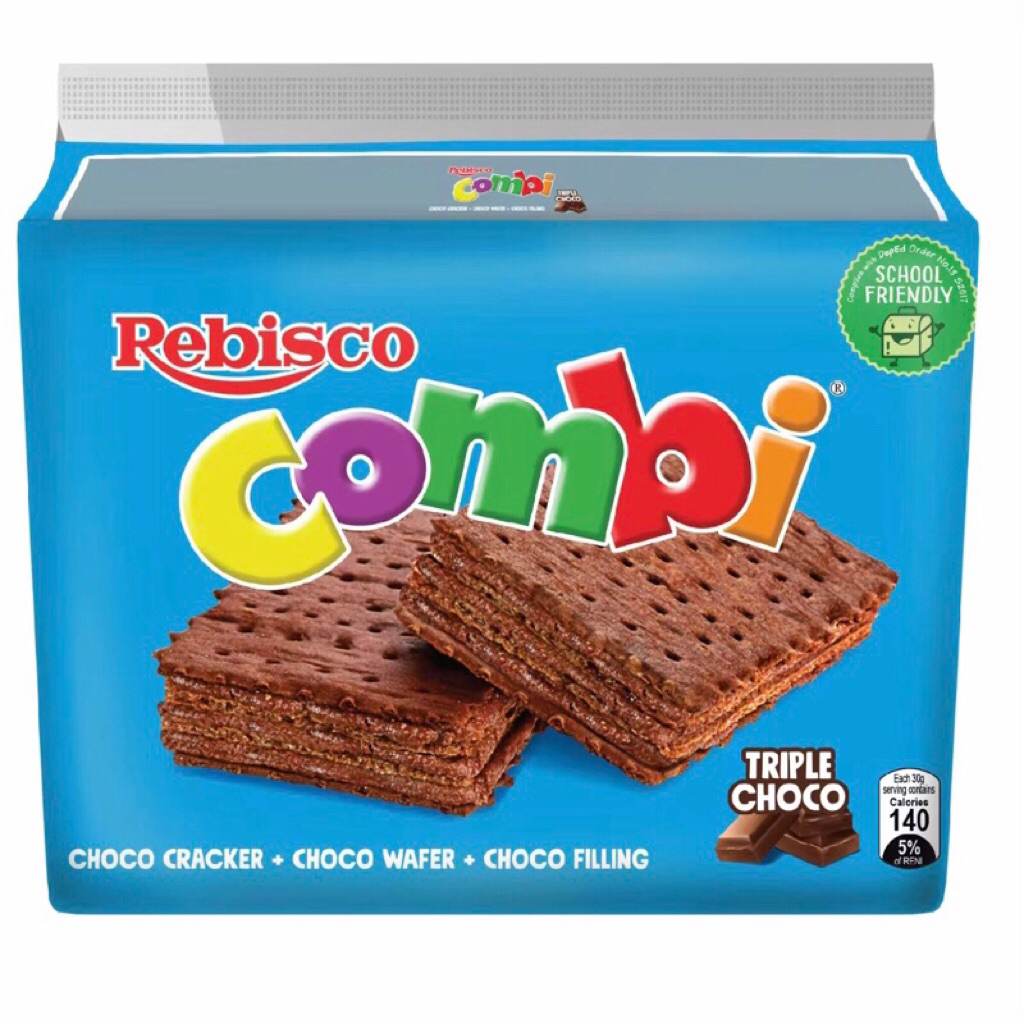 10 PCS 30 G COMBI TRIPLE CHOCO REBISCO Choco Cracker Choco Wafer Choco ...