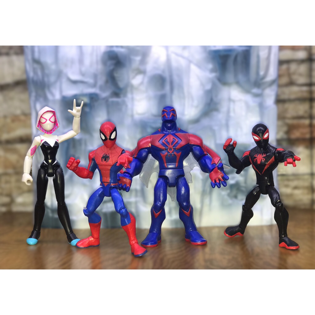 Marvel Disney Toybox Boxset - Spiderman, Spiderman 2099, Spier Gwen and Miles Morales | Shopee ...