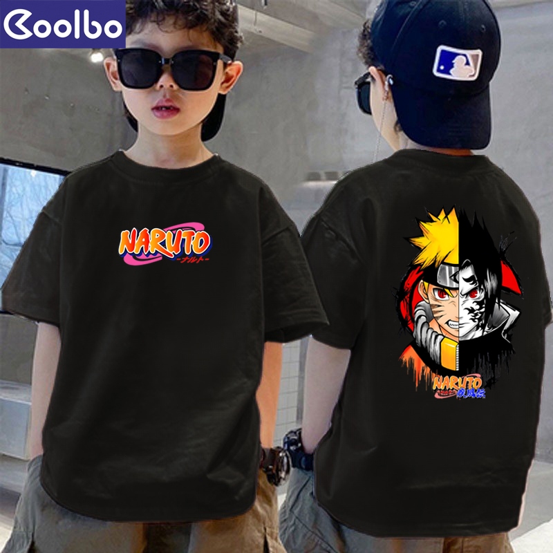 Coolbo NARUTO&SASKE Street clothes for kids Simple design round neck ...