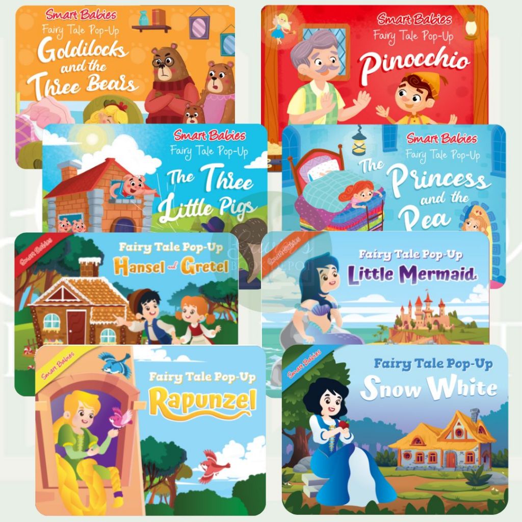 Smart Babies Fairy Tale Pop-up Board Book (Goldilocks, Pinocchio ...