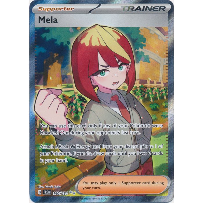 Mela (Full Art) - 140/131 Pokemon » SV Prismatic Evolutions Ultra ...