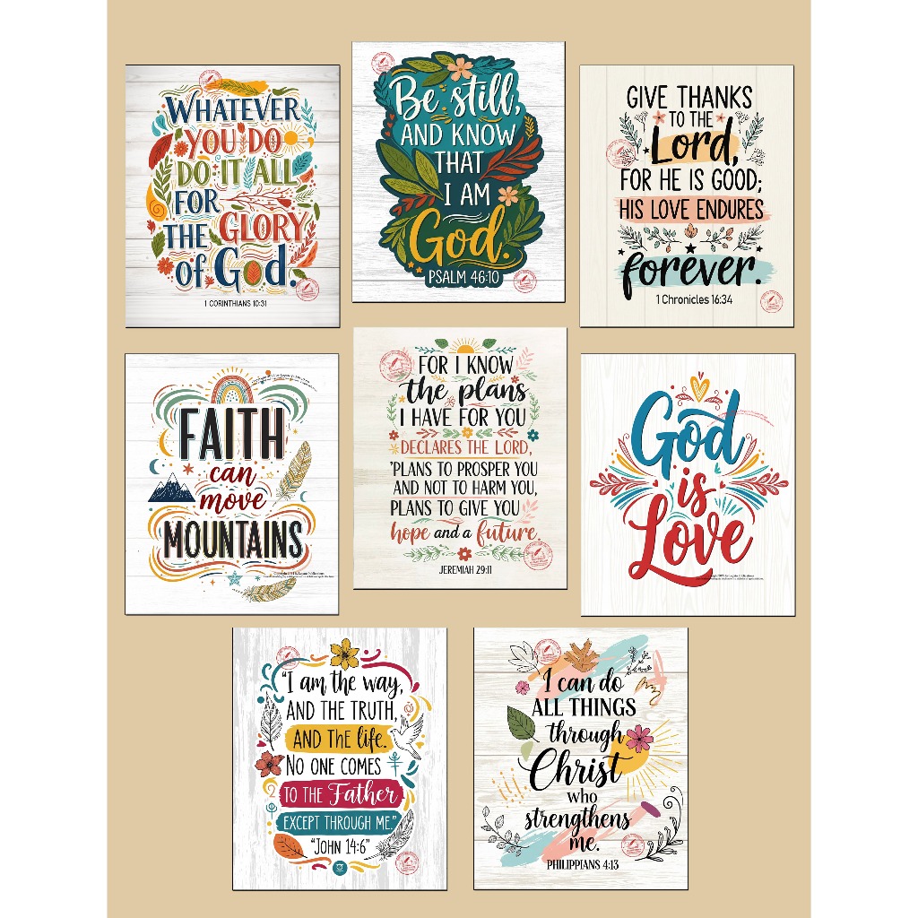 Bible Verse Wall Decor Wooden Hanging Sign Boho Rustic Home Decoration ...