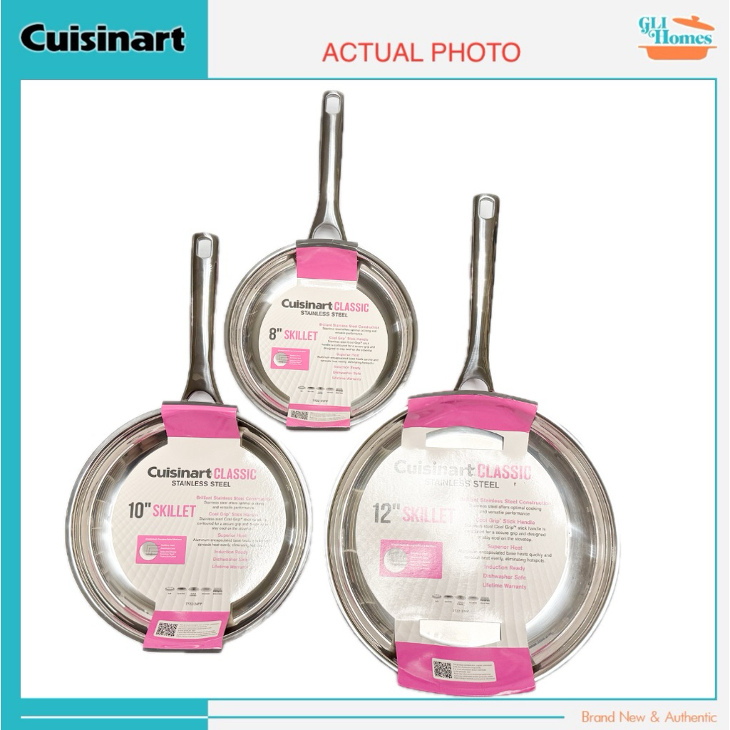 Cuisinart Classic Induction Stainless Steel Skillet Fry Pan ONE (1 ...