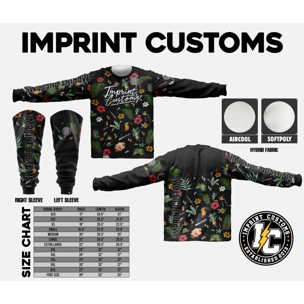 Imprint Customs - Tyron Black Hybrid Riding Jersey | Shopee Singapore