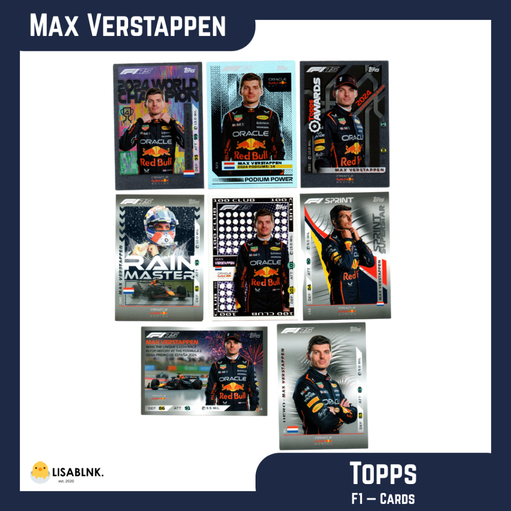 Formula 1 Cards [F1 — Topps] Max Verstappen | Shopee Singapore