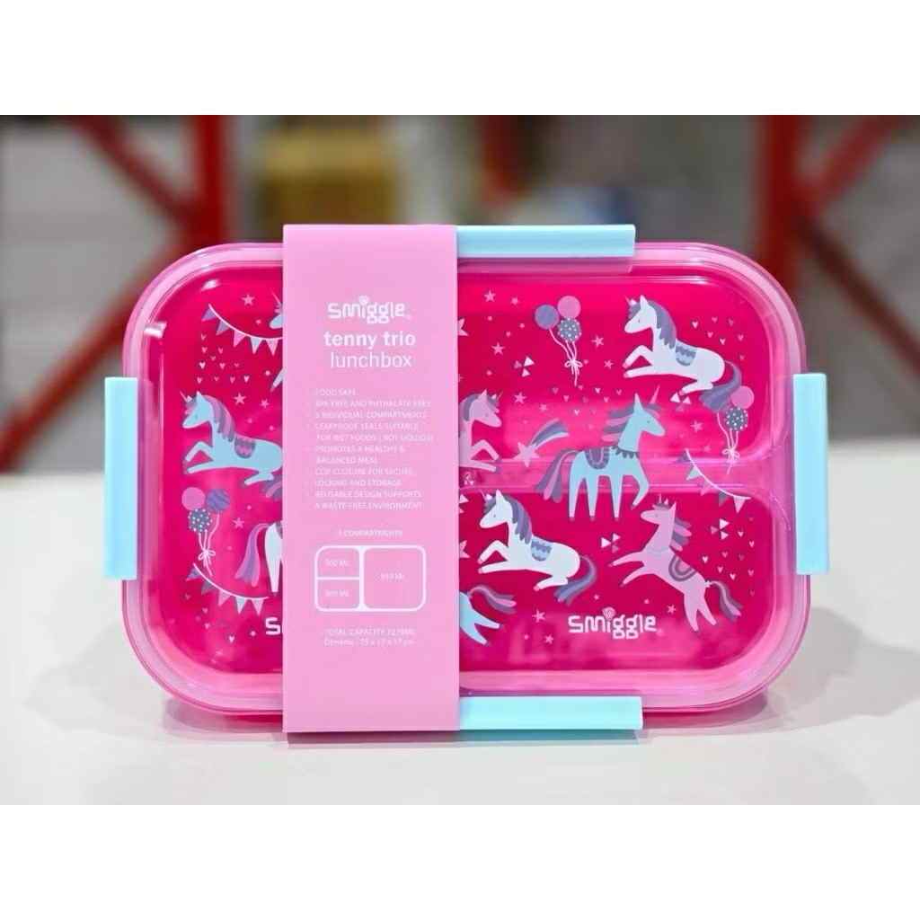 SMGSMG 3 compartment lunch box locked 1270ml | Shopee Singapore