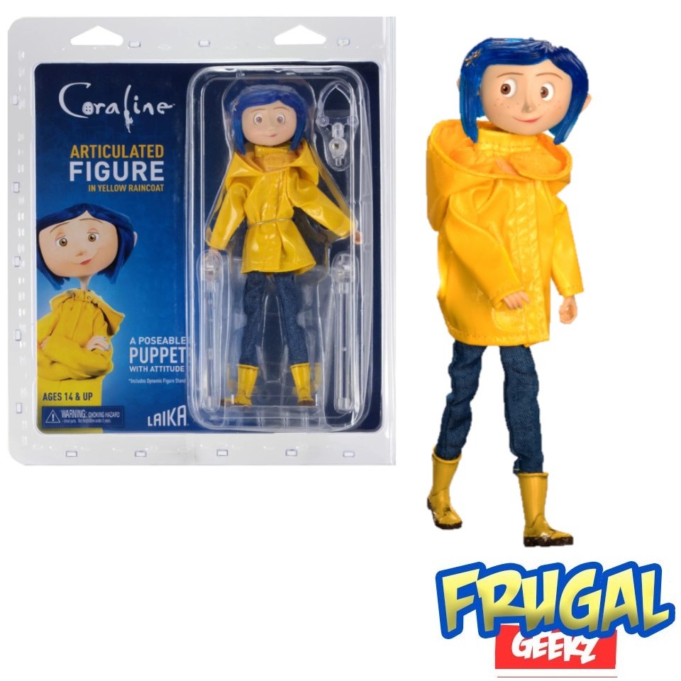 Neca Coraline in Yellow Raincoat 7" Articulated Figure | Shopee Singapore