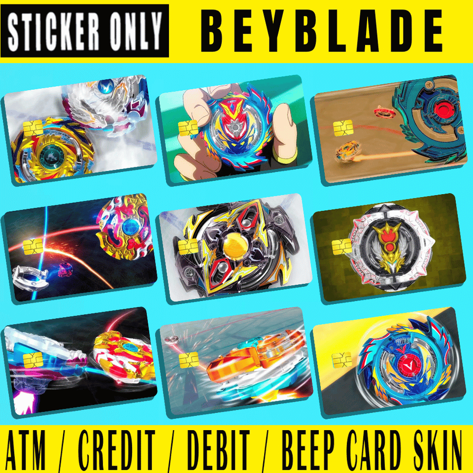 BEYBLADE - (SKIN CARD STICKER) ATM/CREDIT/DEBIT/BEEP (SKIN CARD STICKER ...