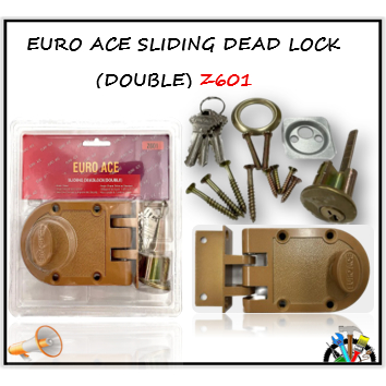 EURO ACE SLIDING DEAD LOCK (DOUBLE) Z601 | Shopee Singapore