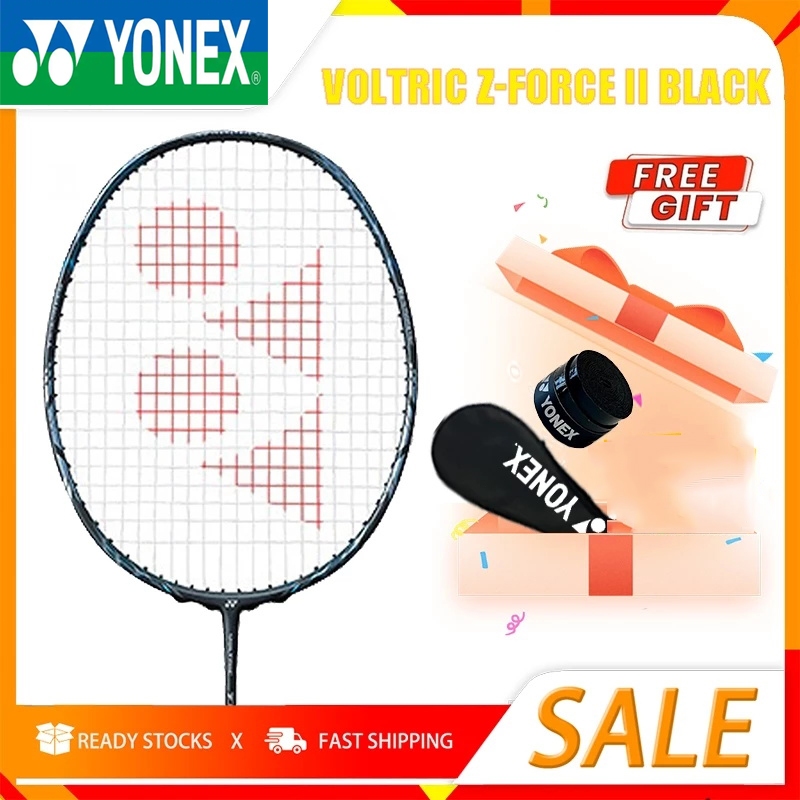 YONEX Badminton Racket VOLTRIC Z FORCE II BLACK Full Carbon Single 4U 83g 24L Made In Japan With ...