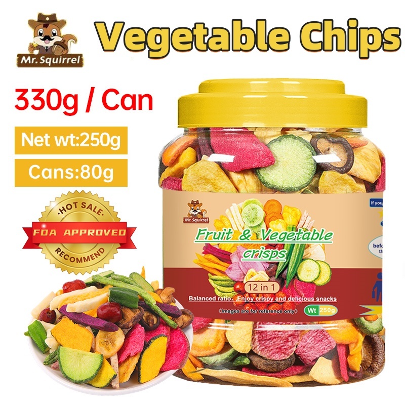 Mr. Squirrel Vegetable Chips Mixed Fruit Natural Dried Vegetables Snack ...