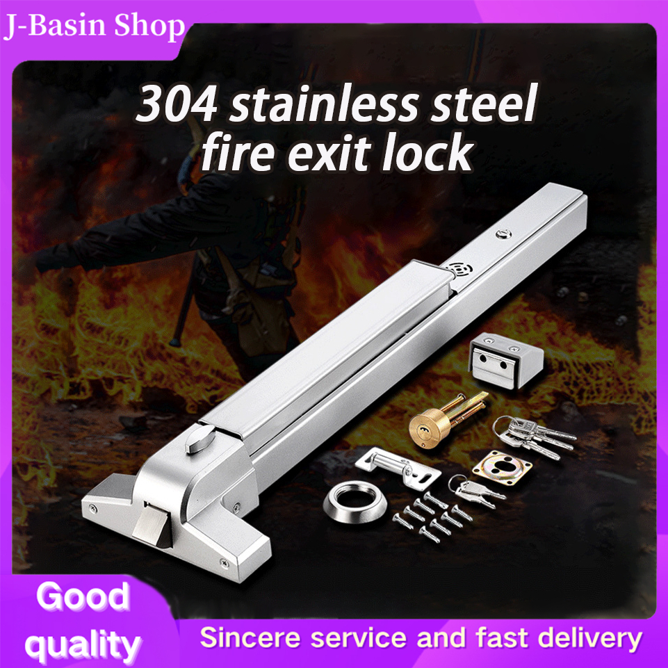 Stainless Steel Security Escape Fire Rated Push Type Rim Panic Exit Bar ...