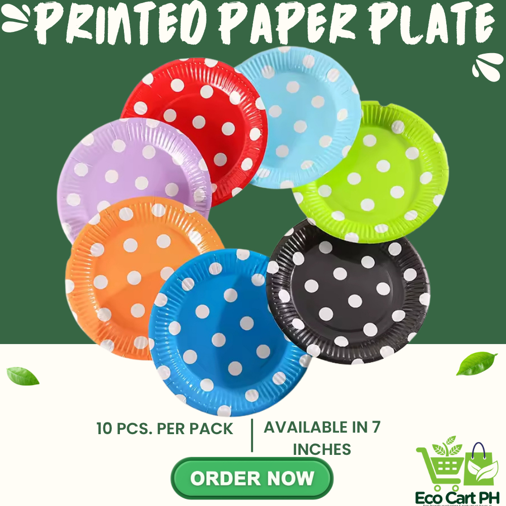 30PCS 7-Inch Polka Dots Paper Plates | Cute Party Plates for Birthday ...