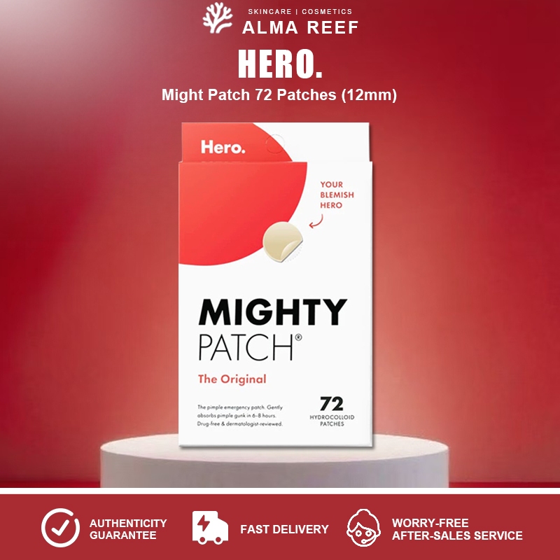 Hero Mighty Patch Natural Colloidal Acne Patch–Mild Non-Irritating ...