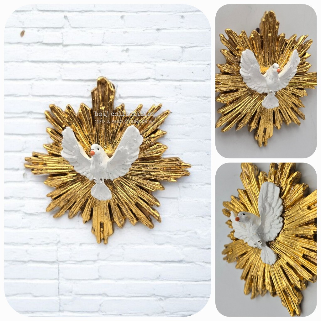 The Holy Spirit White Dove Small Wall Plaque Handcrafted 3D Resin ...