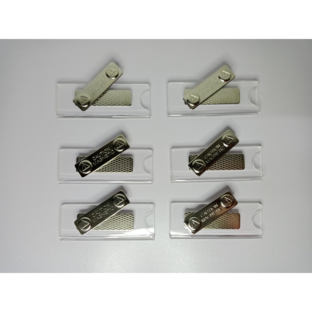 (10PCS with magnet pin)Insertable Acrylic Nameplate Clear Badge Plate ...