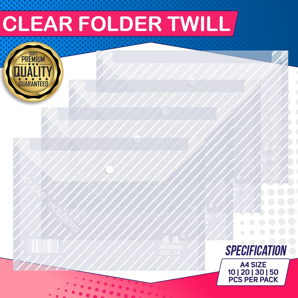 Plastic Envelopes Transparent Clear Plastic File Folder Organizer for ...