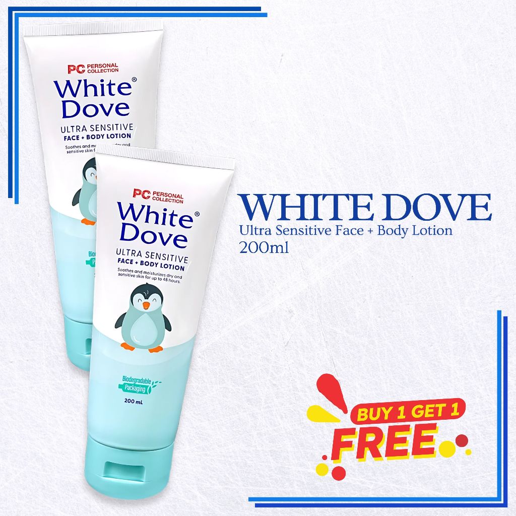 WHITE DOVE Ultra Sensitive Baby Face + Body Lotion Soothes ...