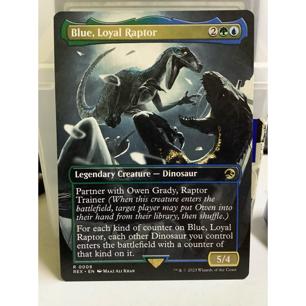 MTG - Blue, Loyal Raptor (Universes Beyond: Jurassic World Collection ...