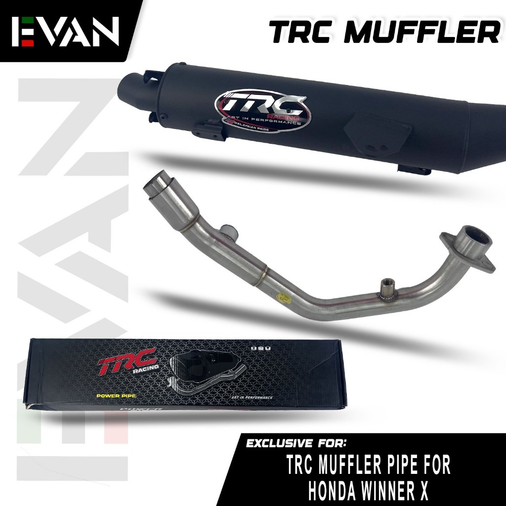 EVAN ph TRC Racing Power Pipe Muffler Exhaust for WINNER X/RS 150/HONDA ...