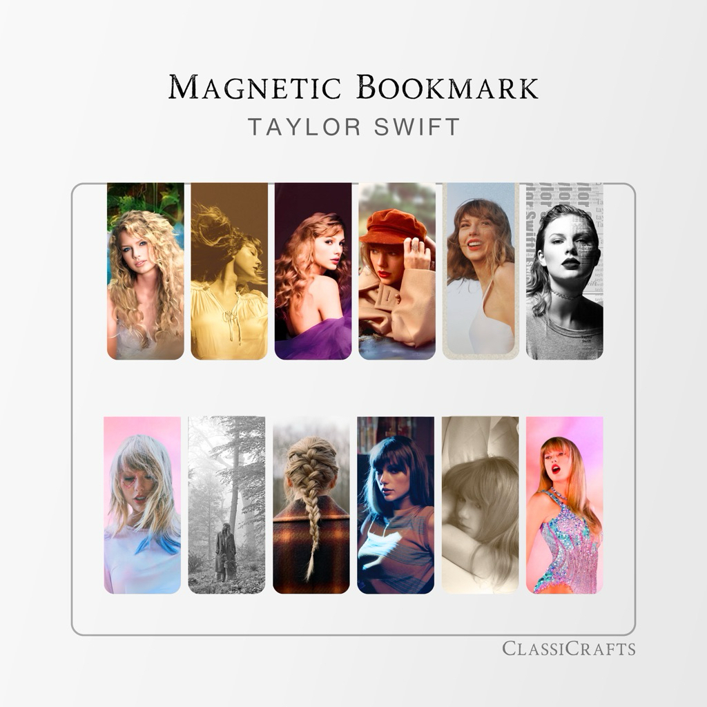 Magnetic Bookmark Taylor Swift (Unofficial Merch) | Shopee Singapore