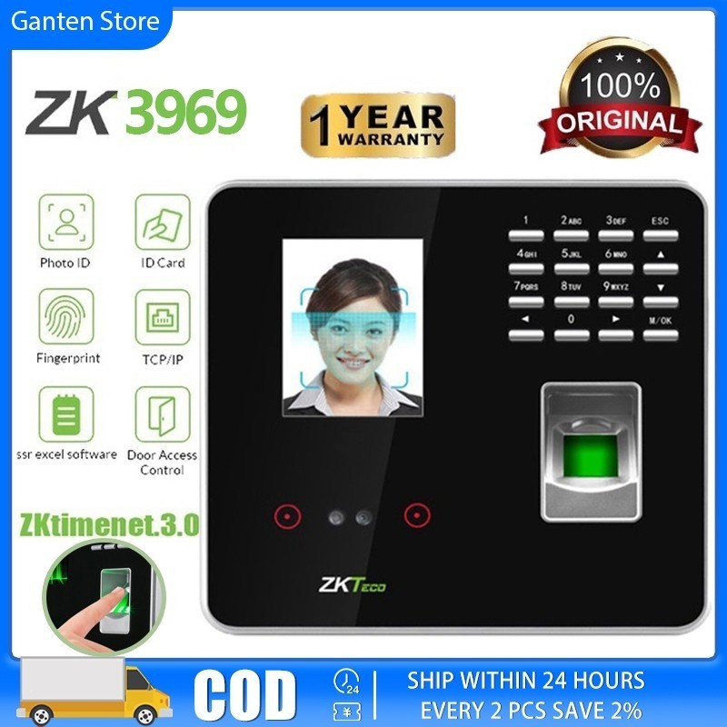 ZKTeco Fingerprint Attendance Machine Biometric Face Recognition ...