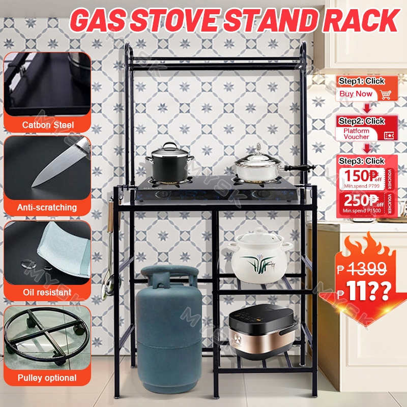 Metal gas stove stand rack Gas Tank Holder kitchen Stainless rack ...