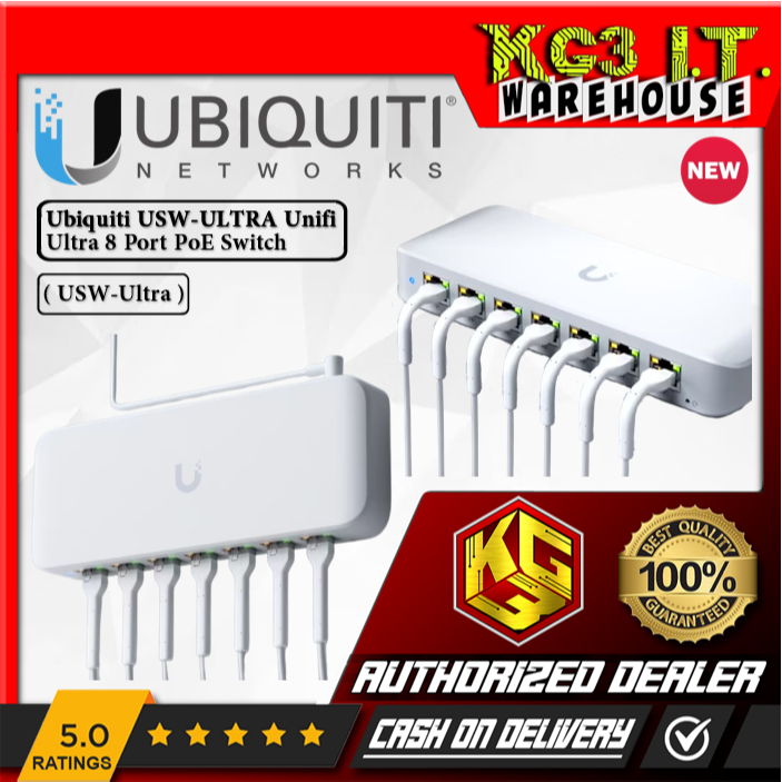 Ubiquiti USW-Ultra-60W Unifi Ultra 8 Port PoE Switch (USW-Ultra-60W ...