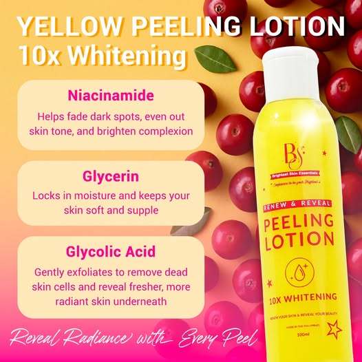 Brightest Skin Essentials Yellow Peeling Lotion 100ml – Renew & Reveal ...