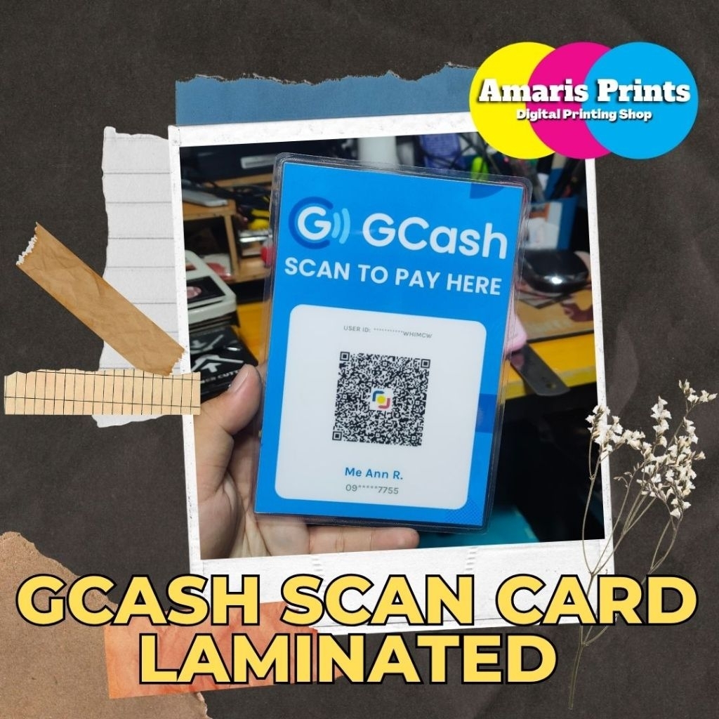 GCASH SCAN CARD LAMINATED | Shopee Singapore