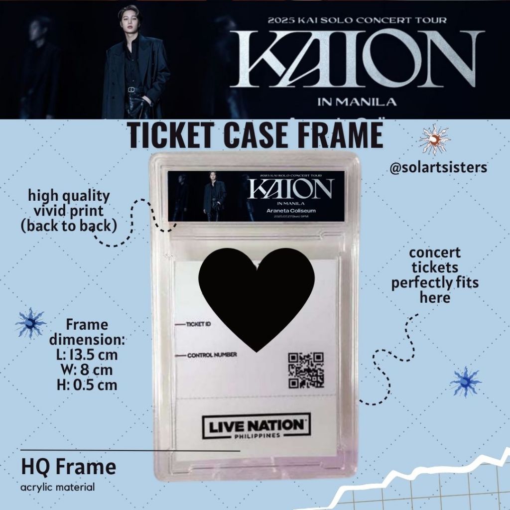 Kai Kaion Solo Concert Tour in Manila 2025 ticket case keeper holder ...