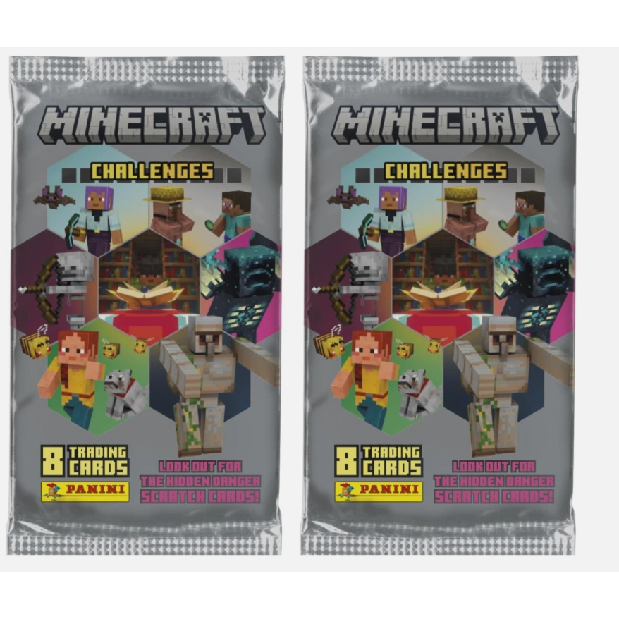 Panini Minecraft Challenges Trading Cards Look for THE HIDDEN DANGER ...