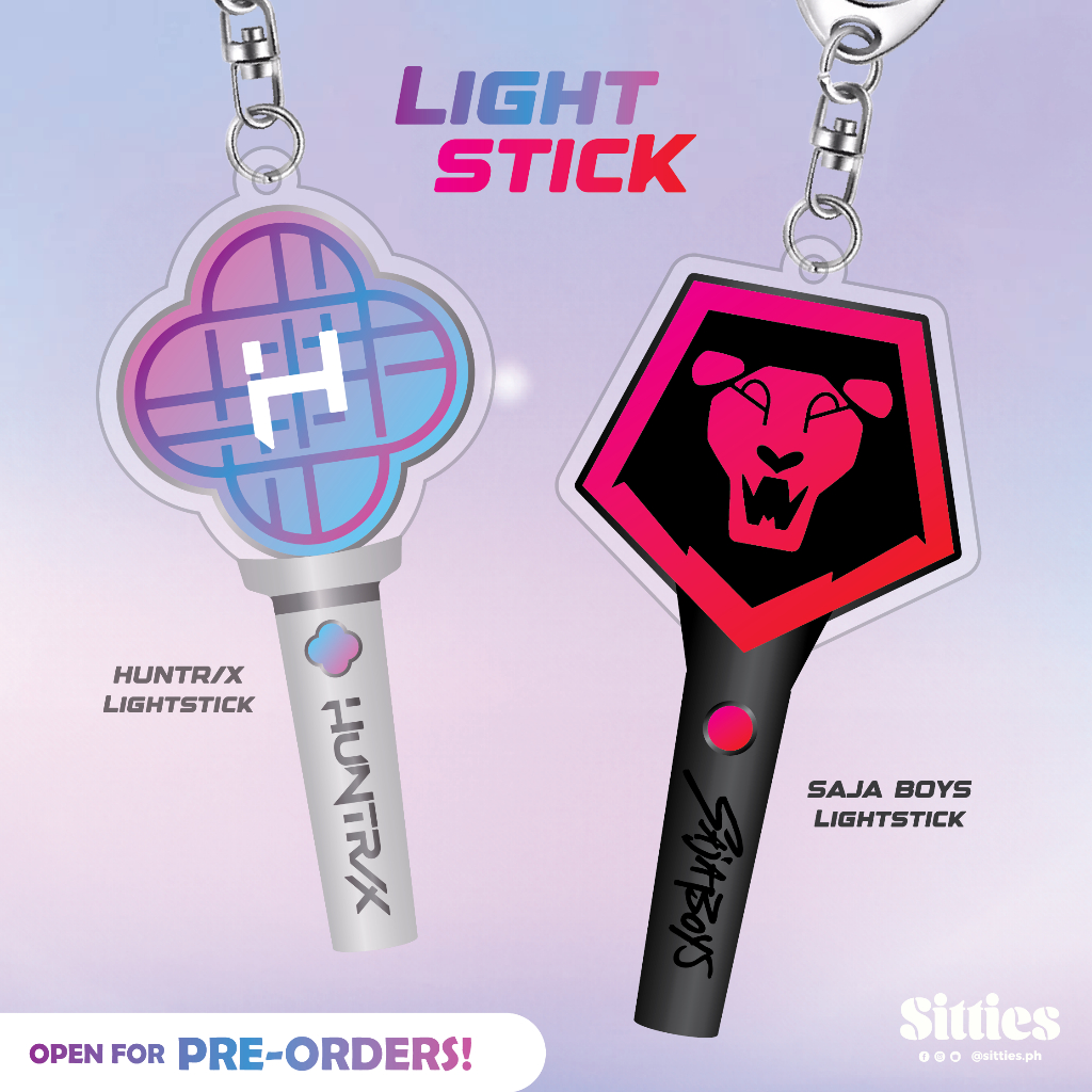 HUNTRIX & SAJA BOYS Lighstick & Norigae Translucent Acrylic Keychain ...