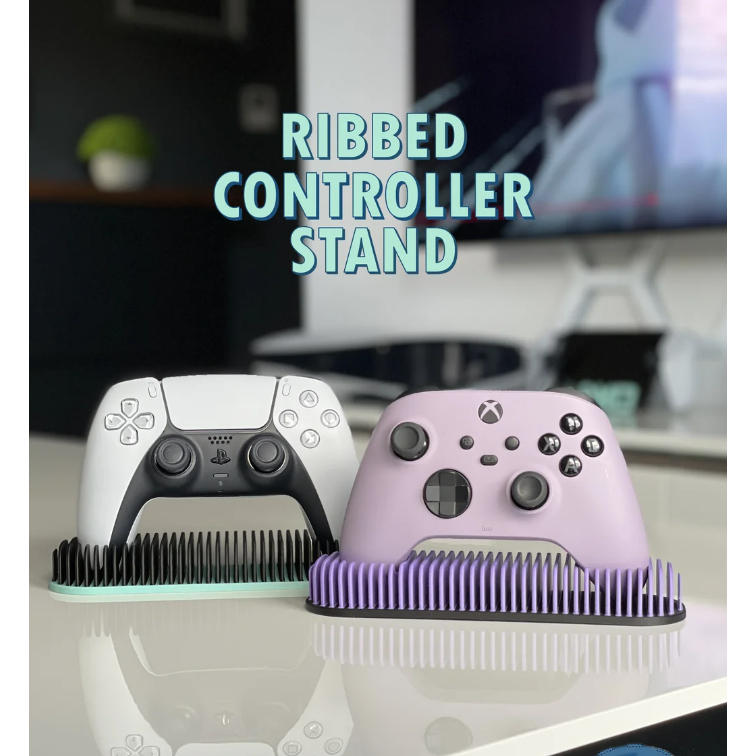 Modern Ribbed Controller Stand PS5 | Xbox Series X/S Color Mix and ...