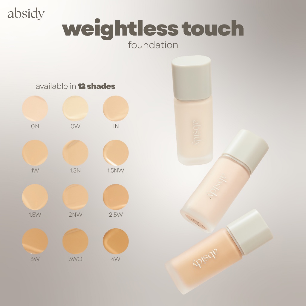 Absidy Beauty Base Weightless Touch Foundation | Shopee Singapore