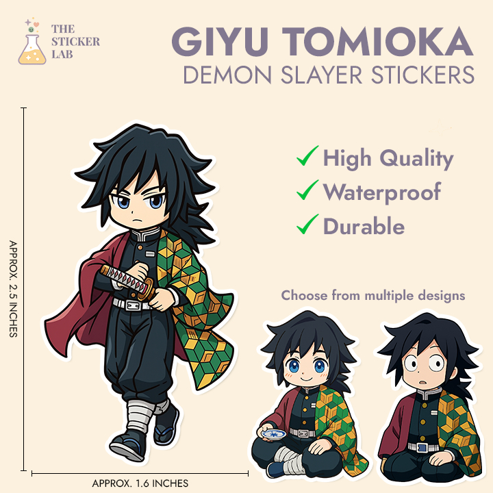 The Sticker Lab - Demon Slayer Stickers - GIYU TOMIOKA (High Quality ...