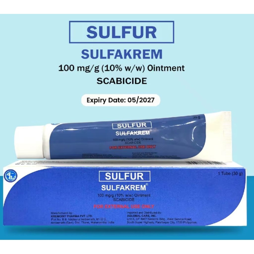 Sulfur Sulfakrem(Antifungal Antibacterial)Acne )Ointment>Dermatitis ...