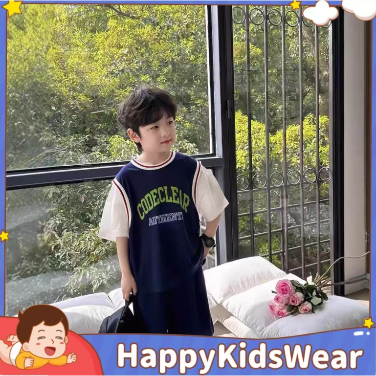 1-12y Summer Boys Basketball Jersey Set Lightweight Breathable Trendy ...