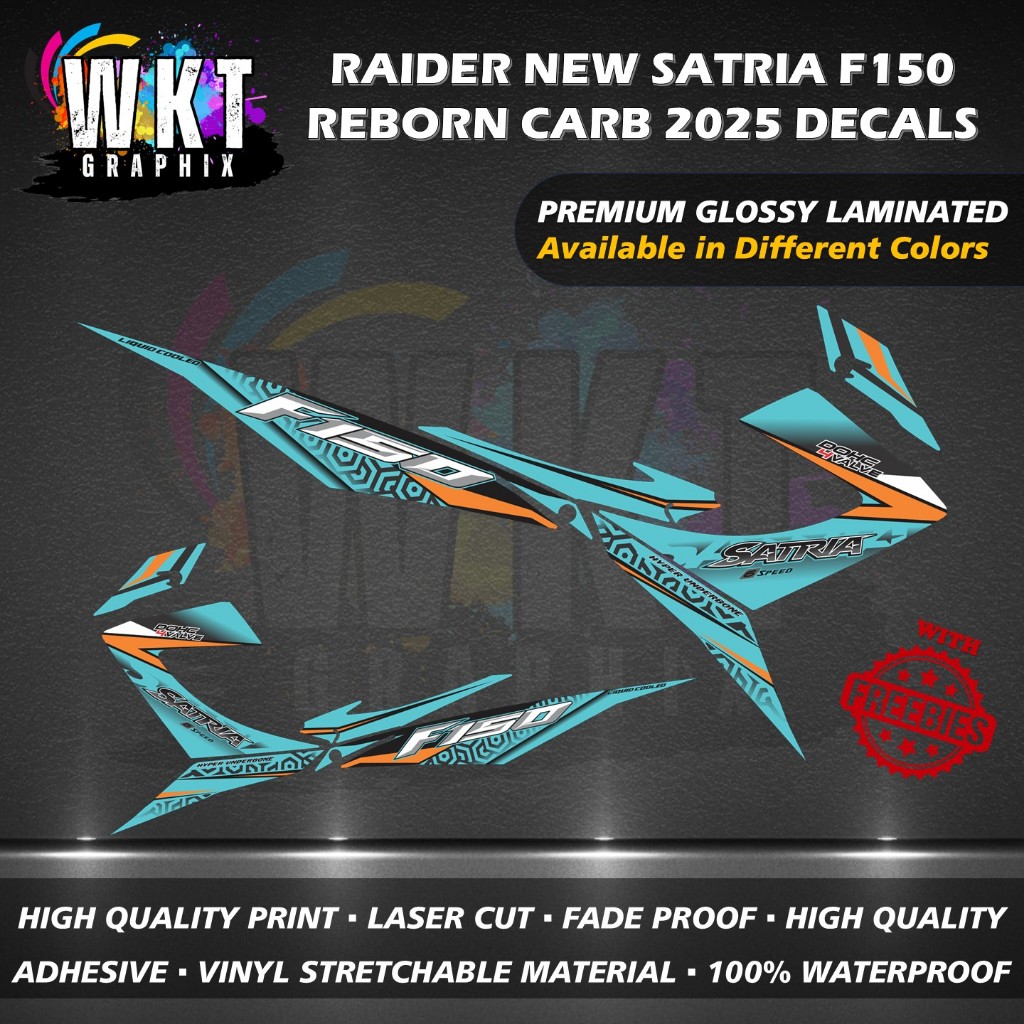 SUZUKI RAIDER NEW SATRIA F150 REBORN CARB 2025 DECALS STICKER ...