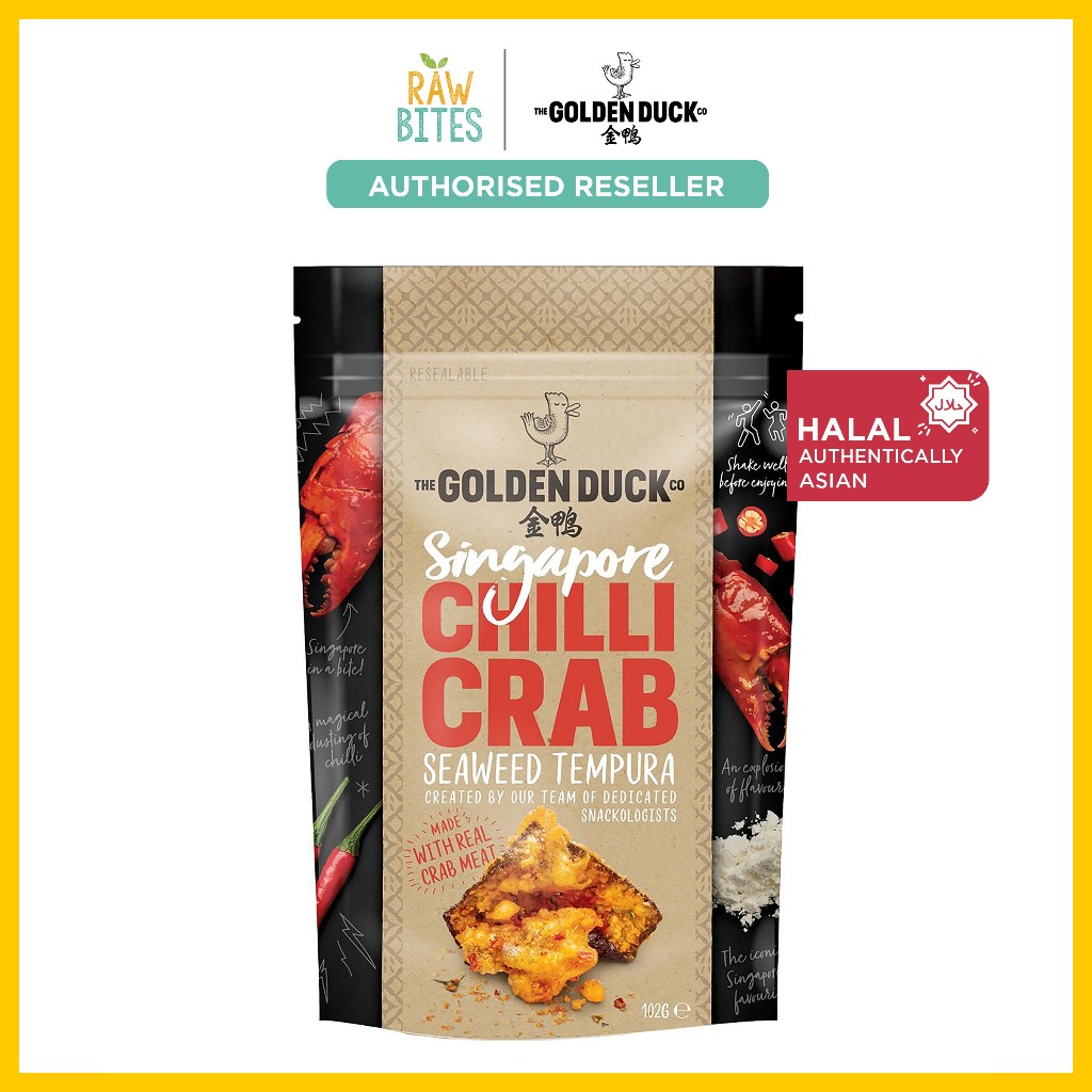 Golden Duck Chili Crab Seaweed Tempura 102g (Authentically Asian, Halal ...