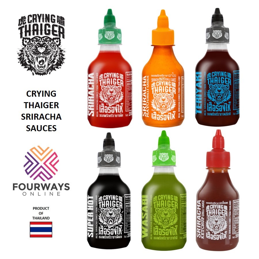 Crying Thaiger Sriracha Hot Chili Sauce 200ml (Different Variants ...
