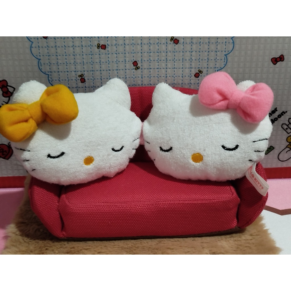 Sanrio Amuse Hello Kitty and Mimmy White Plush | Shopee Singapore