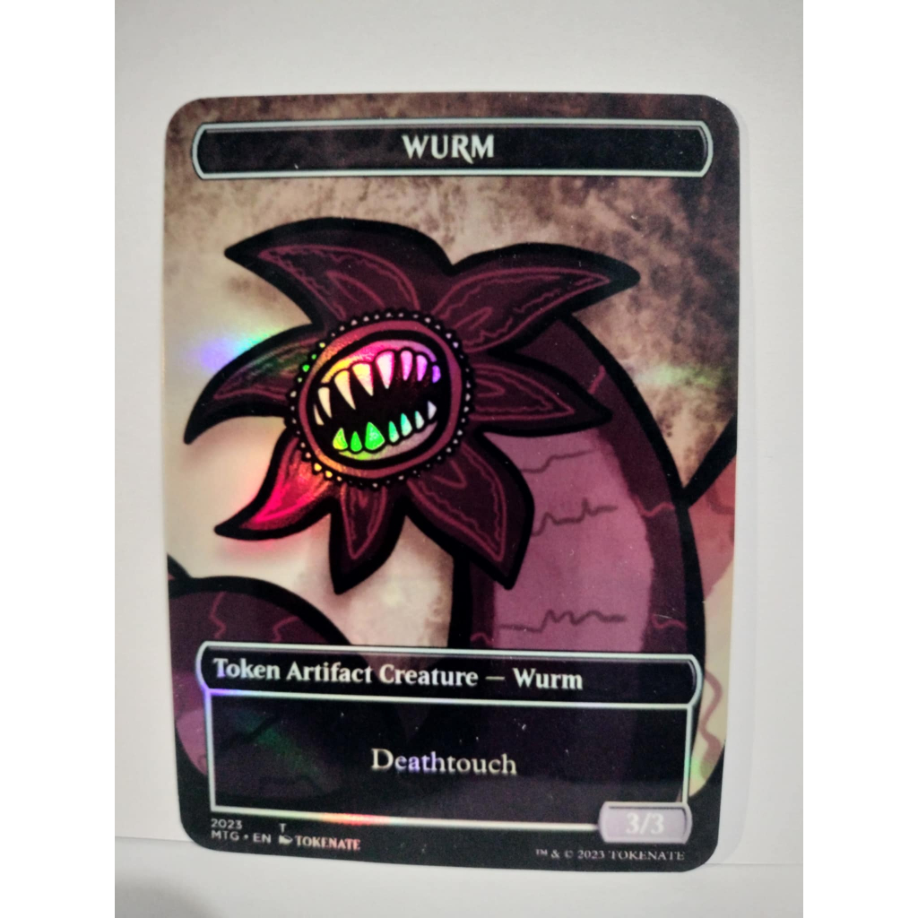 TOKENATE - FOIL CUSTOM CARD - Wurm (deathtouch) | Shopee Singapore