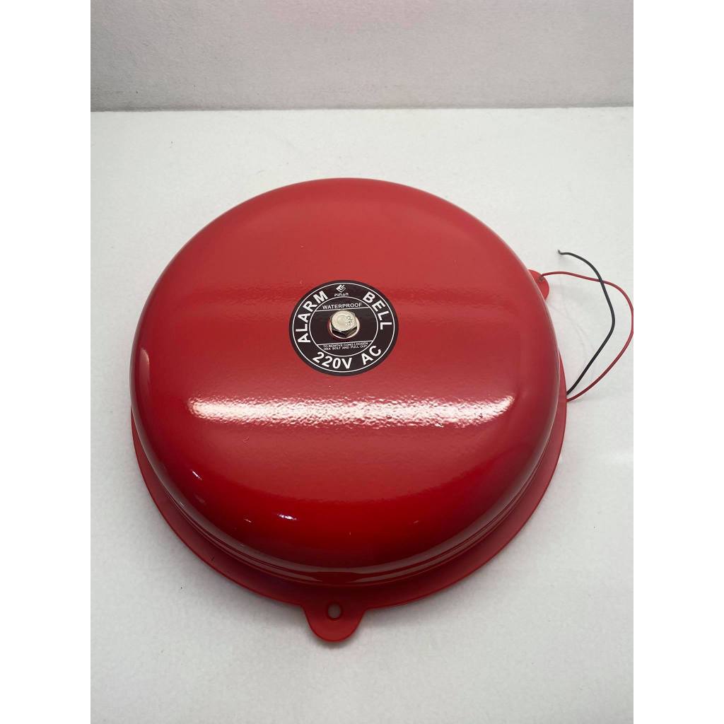 FIRE Alarm Bell 220v 10" inches (RED) | Shopee Singapore