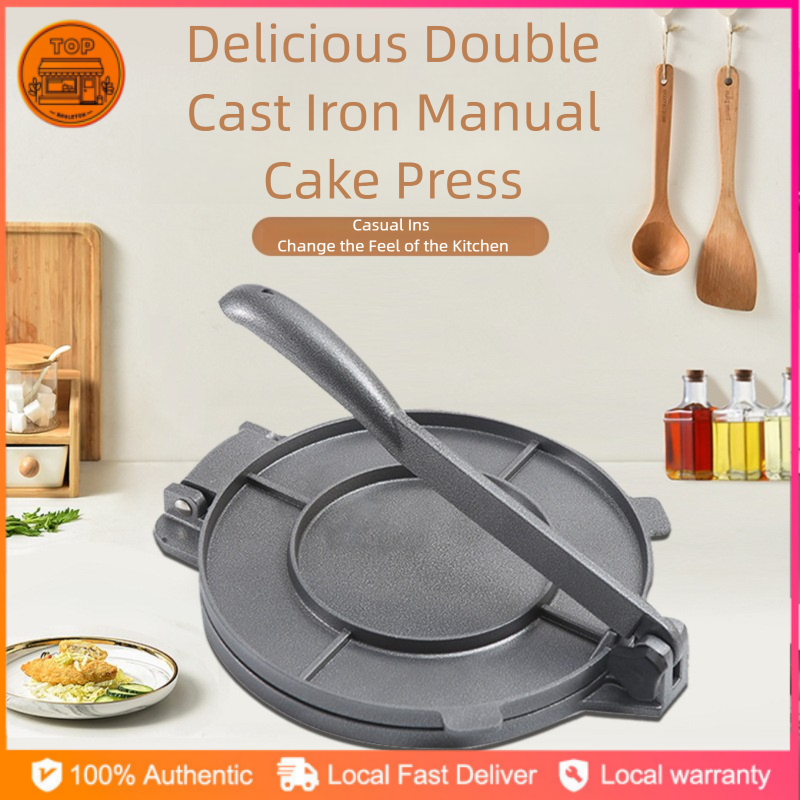 8-Inch Large Empanada Tortilla Press Maker Heavy Duty Foldable Aluminum ...