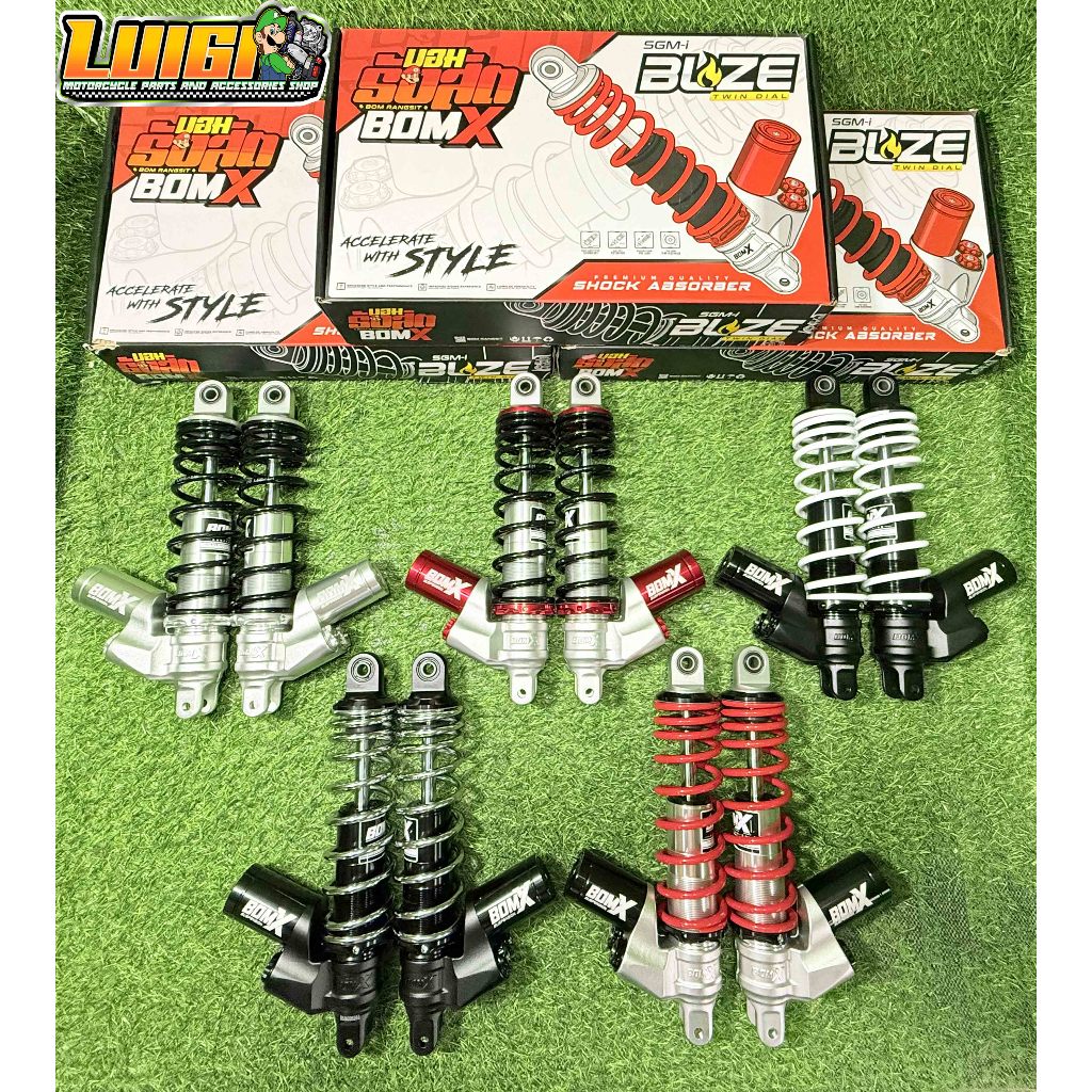 BOM X BLAZE AEROX/NMAX V1/ADV/PCX/XMAX REAR SHOCK SUSPENSION FULLY ...